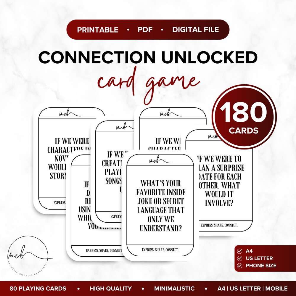 Connection Unlocked: The Card Game by MCB – Magnetic Couples Bracelets