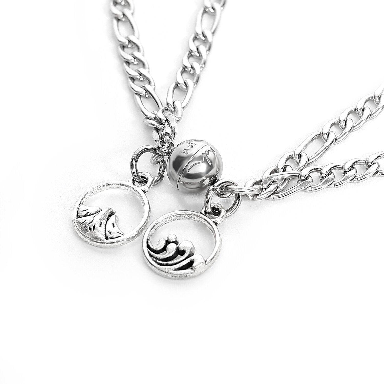 Magnetic Chain Necklaces – Magnetic Couples Bracelets